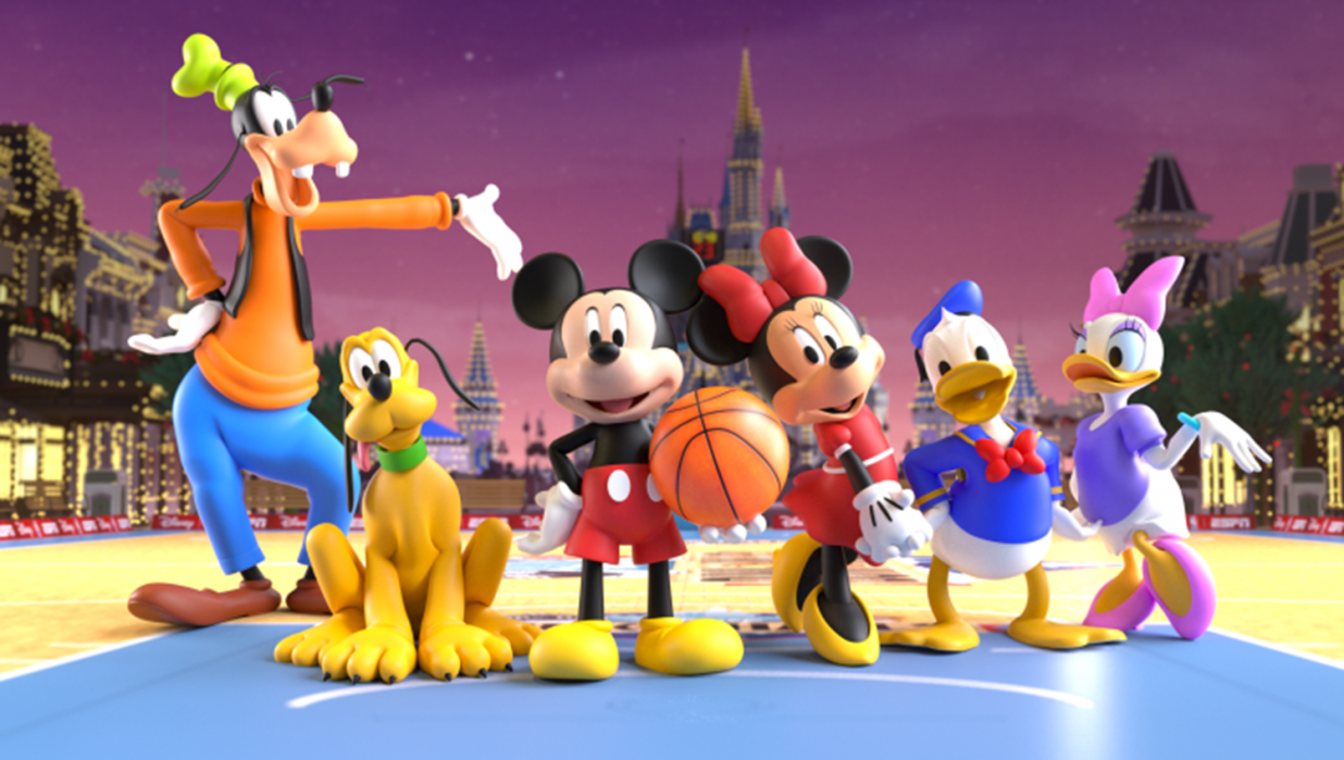 Activación NBA - Disney: Mickey, Pato Donald y Goofy, espectadores en ...