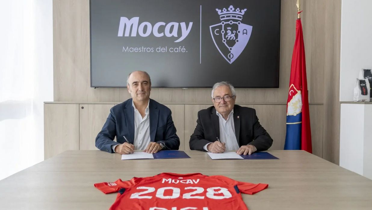 CA Osasuna firma a la marca navarra de café Mocay como patrocinador ...